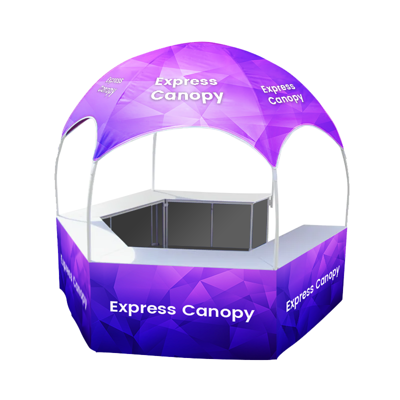 Custom Printed Dome Tent (Hexagonal) 10ft Branded | Express Canopy
