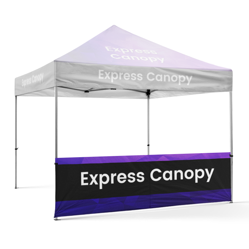 Custom Printed Canopy 1/2 Wall Double Side– Express Canopy