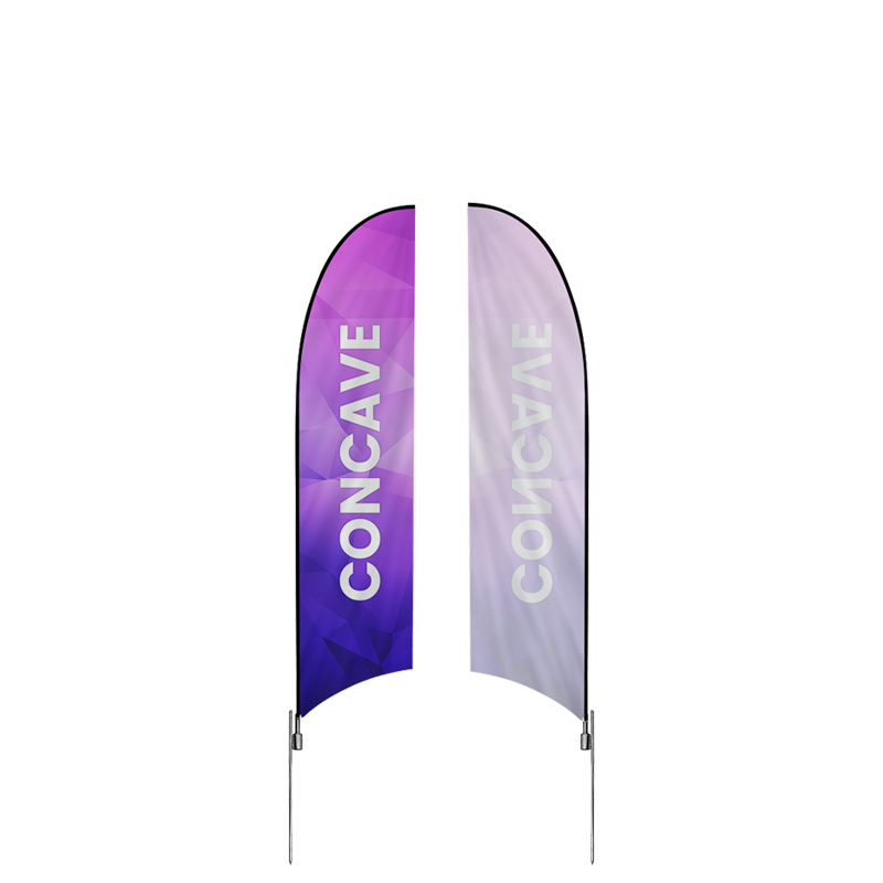 Custom Feather Concave Flag – Express Canopy