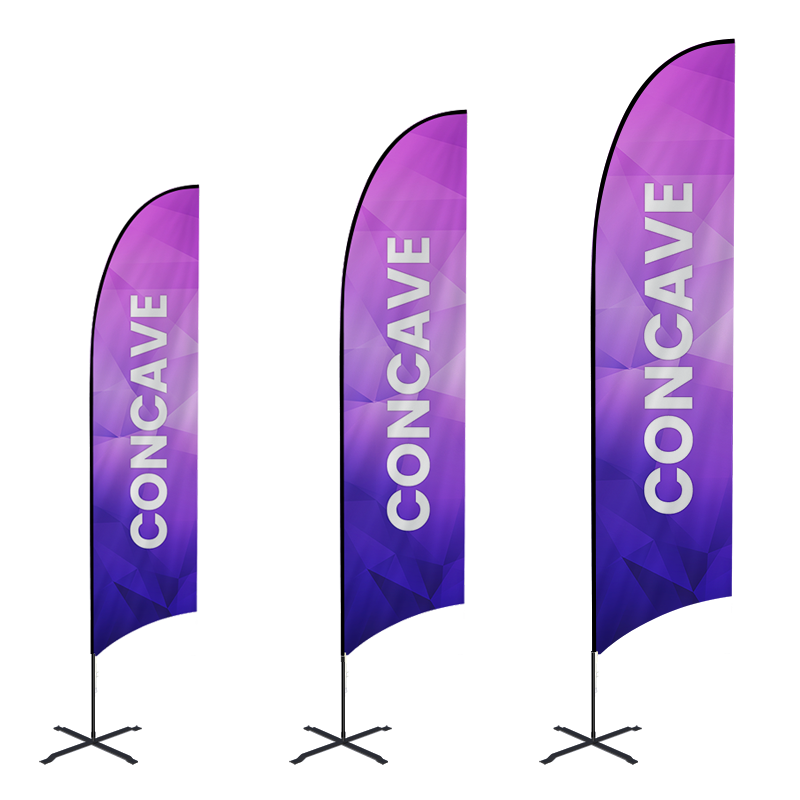 Custom Feather Concave Flag – Express Canopy
