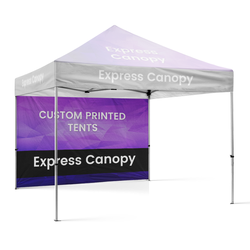 10x10 Printed Full Wall Single Side | Express Canopy