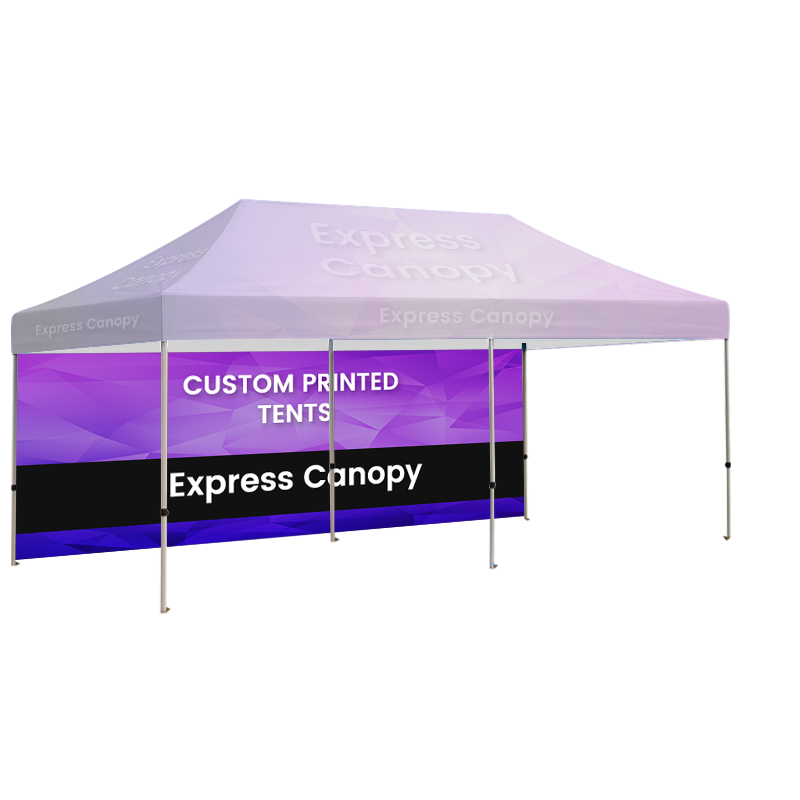 10x20 Printed Full Wall Single Side | Express Canopy