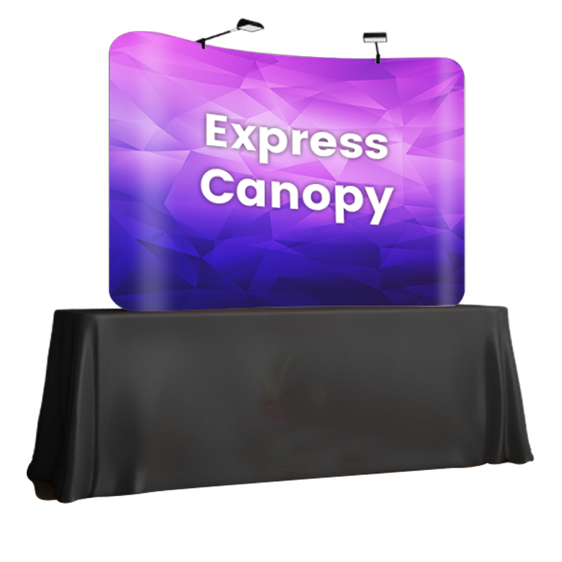 8ft Table Top Tension Fabric Display | Express Canopy