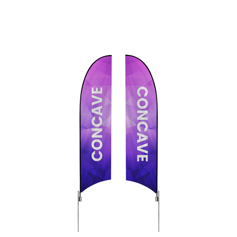Custom Feather Concave Flag – Express Canopy