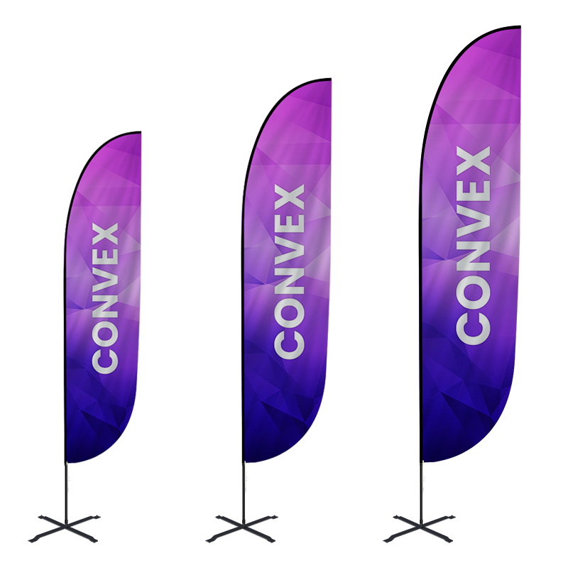 Custom Feather Convex Flag– Express Canopy