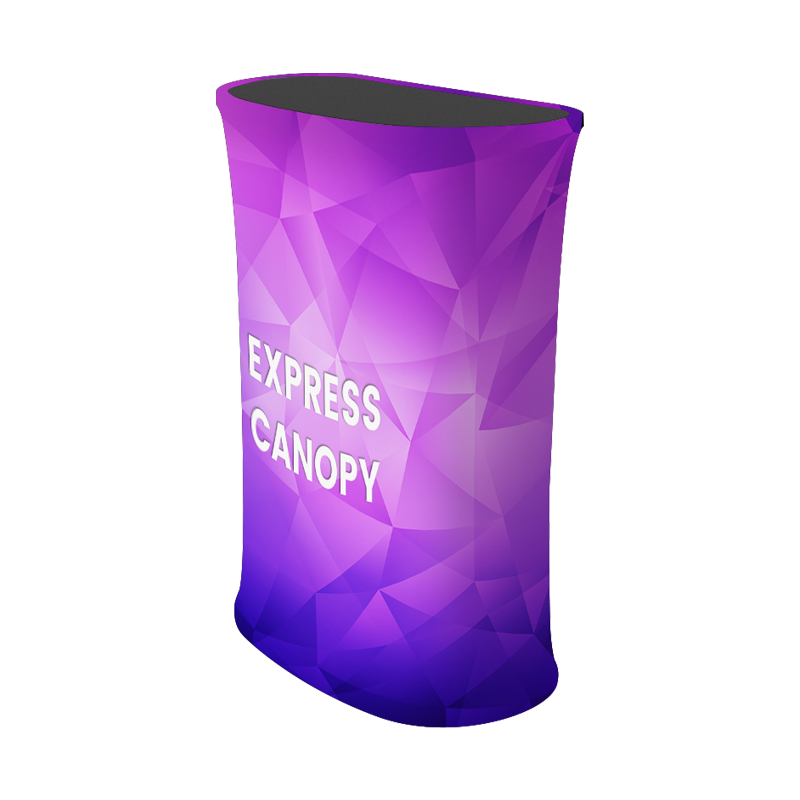 Rounded Tension Fabric Display Counter – Express Canopy